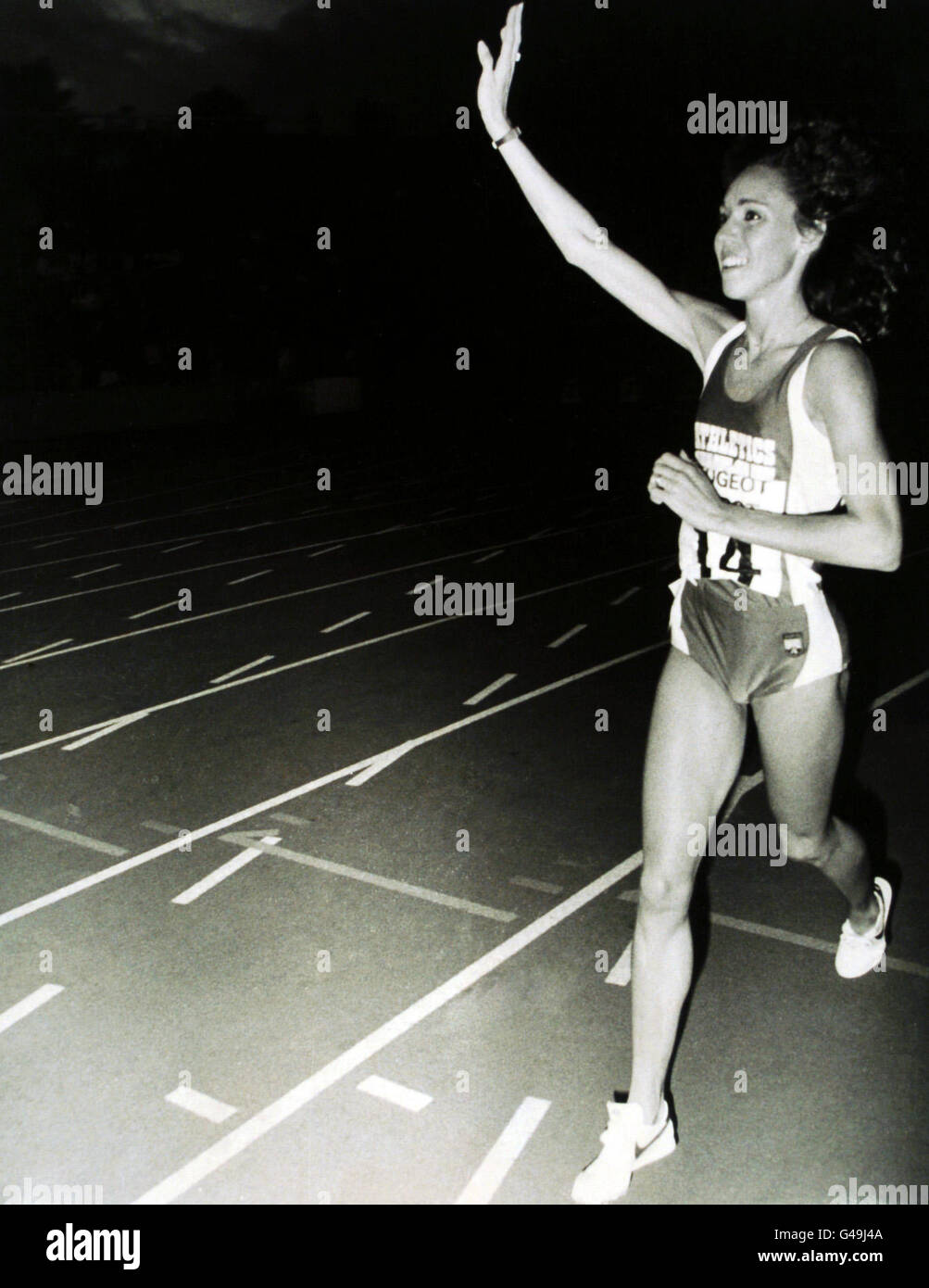 Athletics - Mary Decker-Slaney - Crystal Palace Stock Photo - Alamy