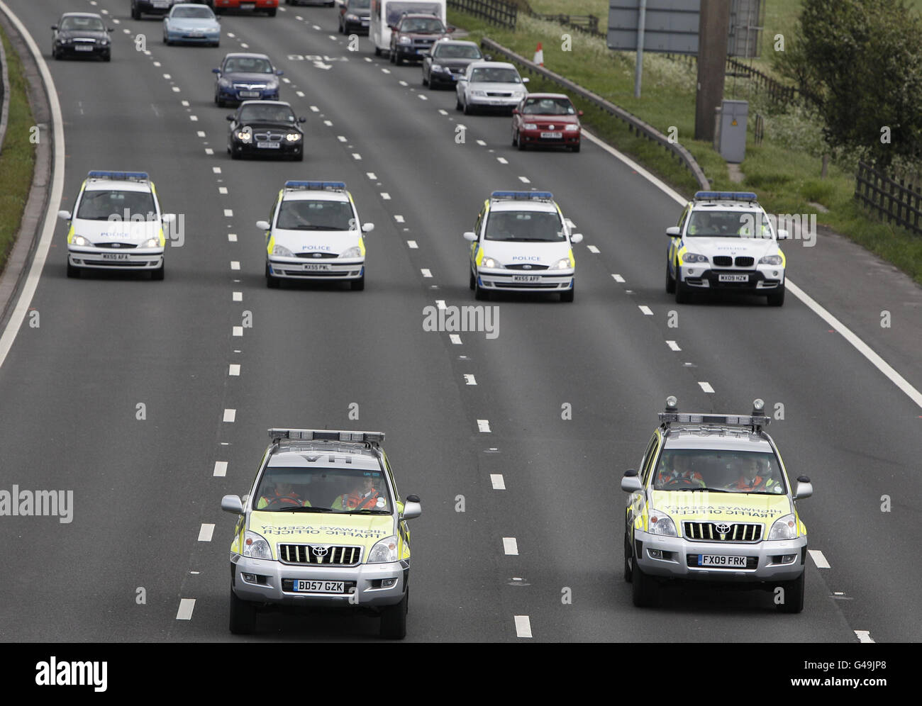 Stanlow fuel protest group oppose fuel tax duty hi-res stock ...