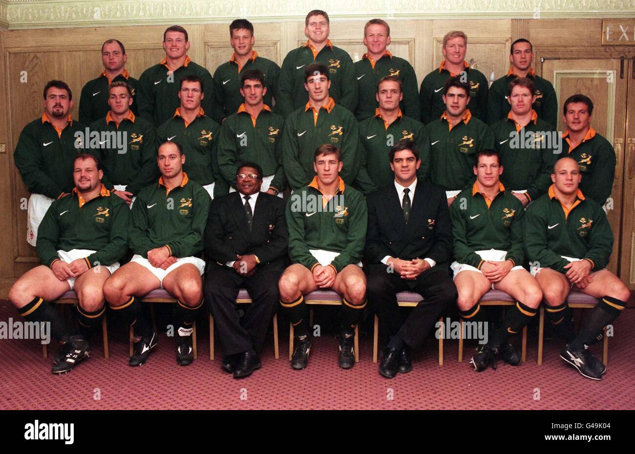 RUGBY Springbok Team Stock Photo - Alamy
