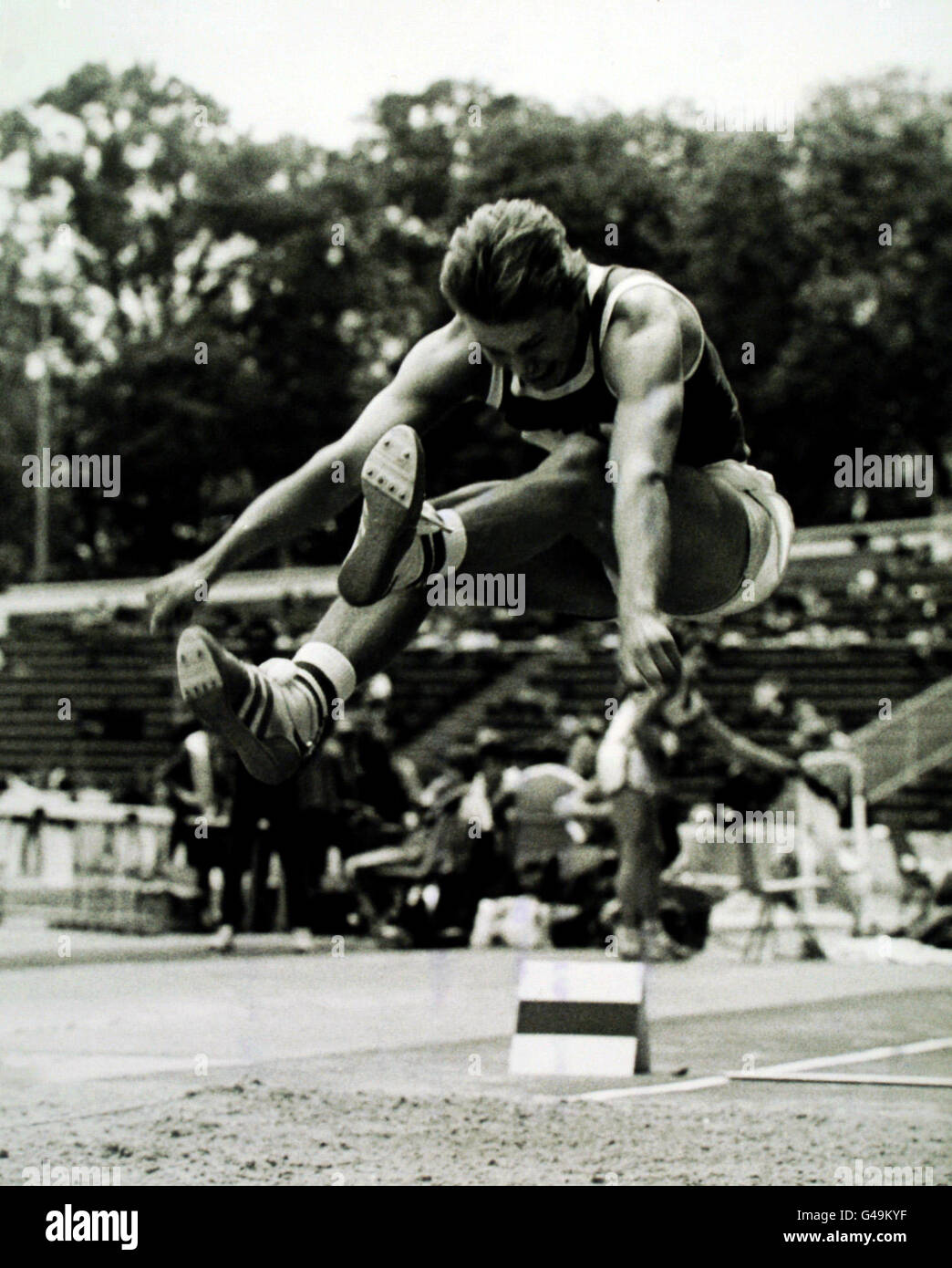 Athletics - England v East Germany v Belgium - Men's Long Jump ...