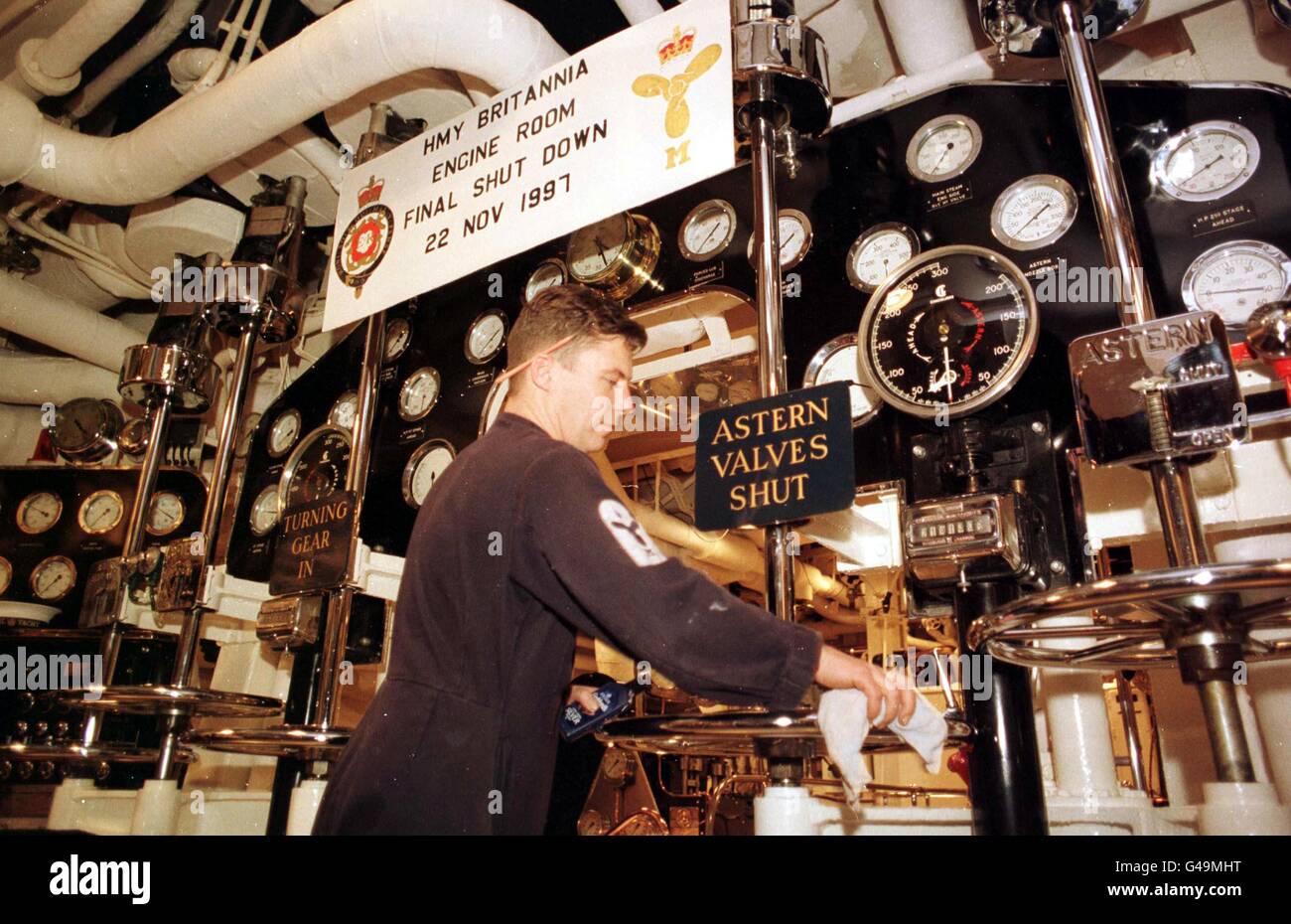Engine room royal yacht britannia hi-res stock photography and images ...