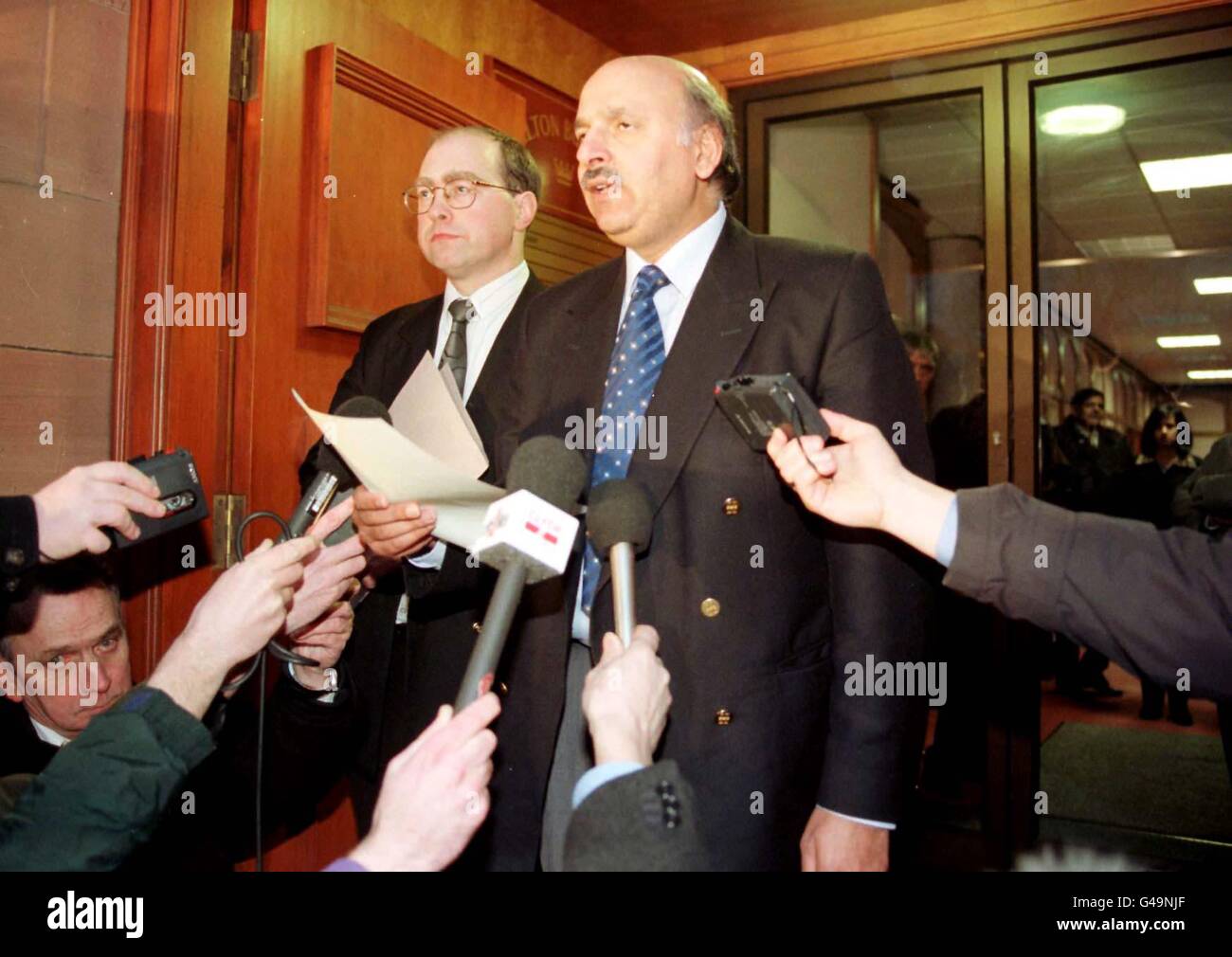 Mohammed Sarwar, Labour MP for Glasgow Govan with his lawyer Chris ...