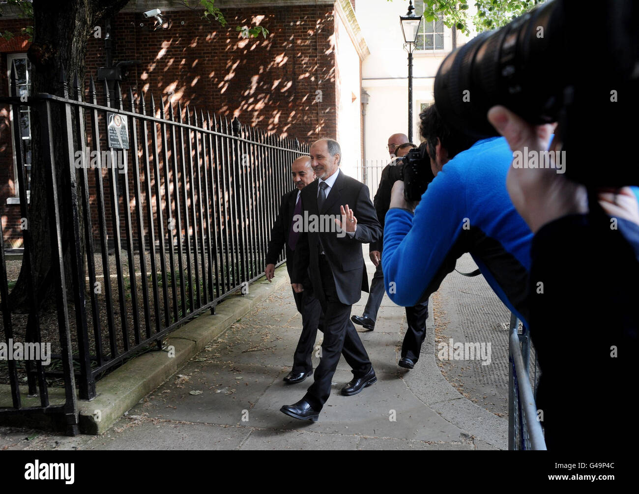 PM meets Libyan rebel leaders Stock Photo - Alamy