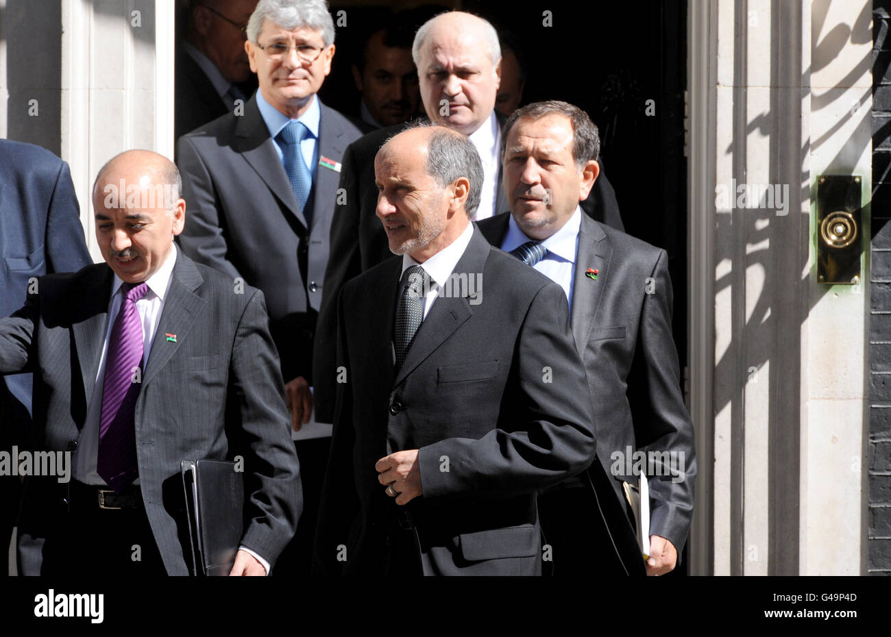 PM meets Libyan rebel leaders Stock Photo - Alamy