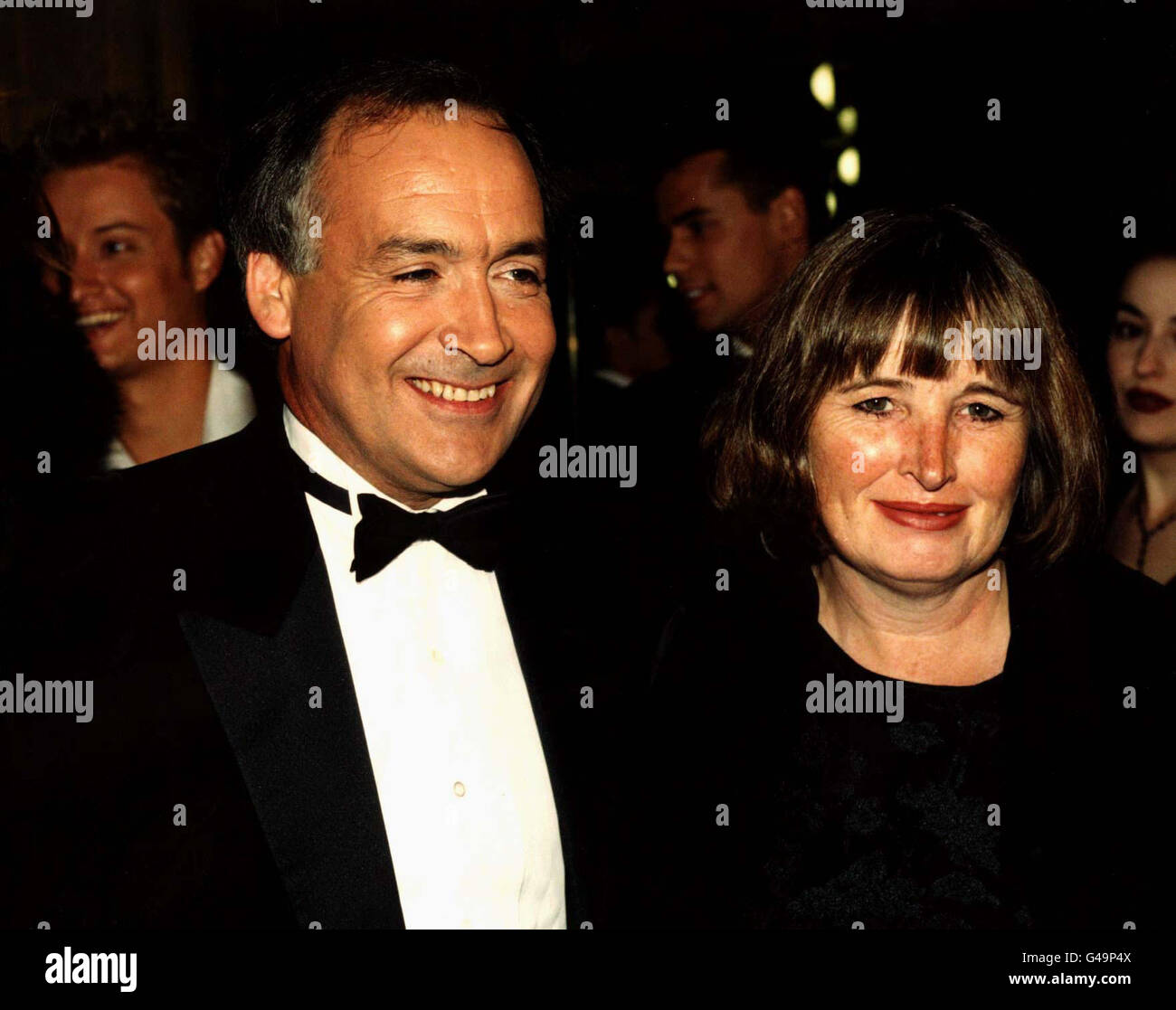 Television newsreader alistair stewart and his wife hi-res stock ...