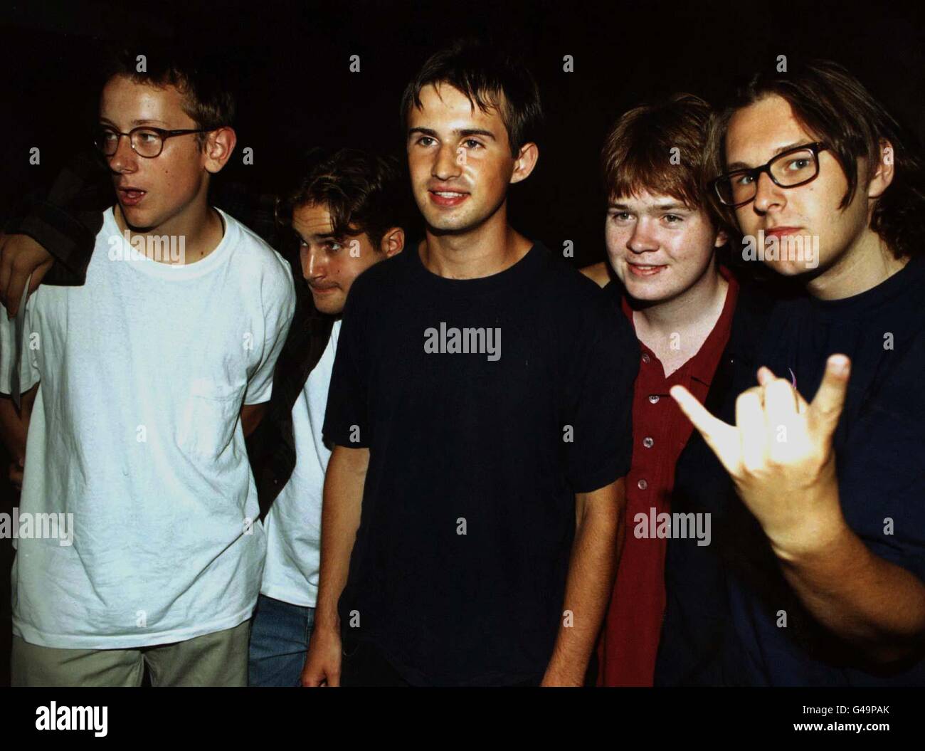 PA NEWS PHOTO 21/8/97 "Symposium" (left to right) Joe Birch (Drummer ...