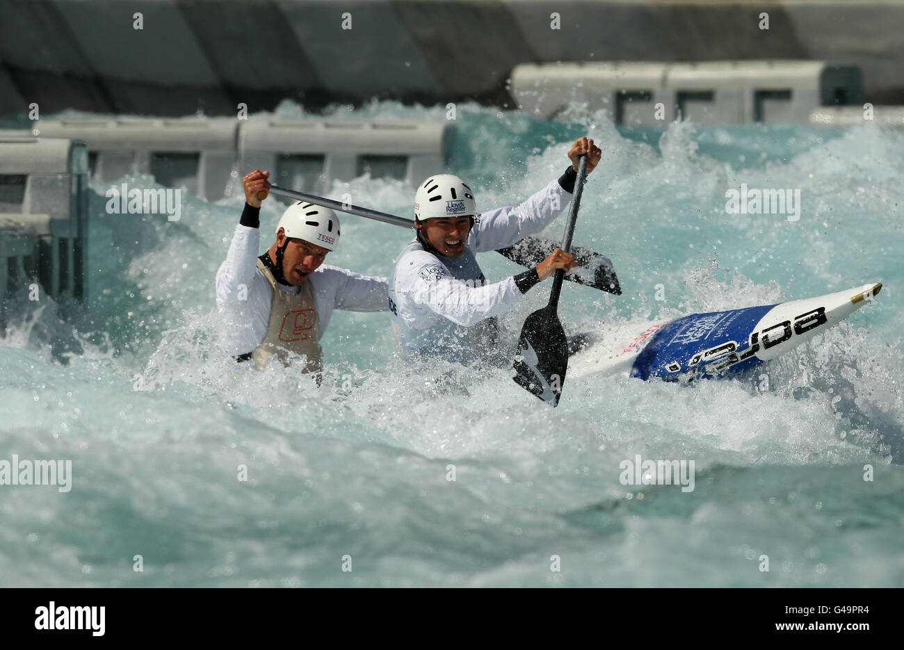 Great Britain's David Florence and Richard Hounslow in action in the ...