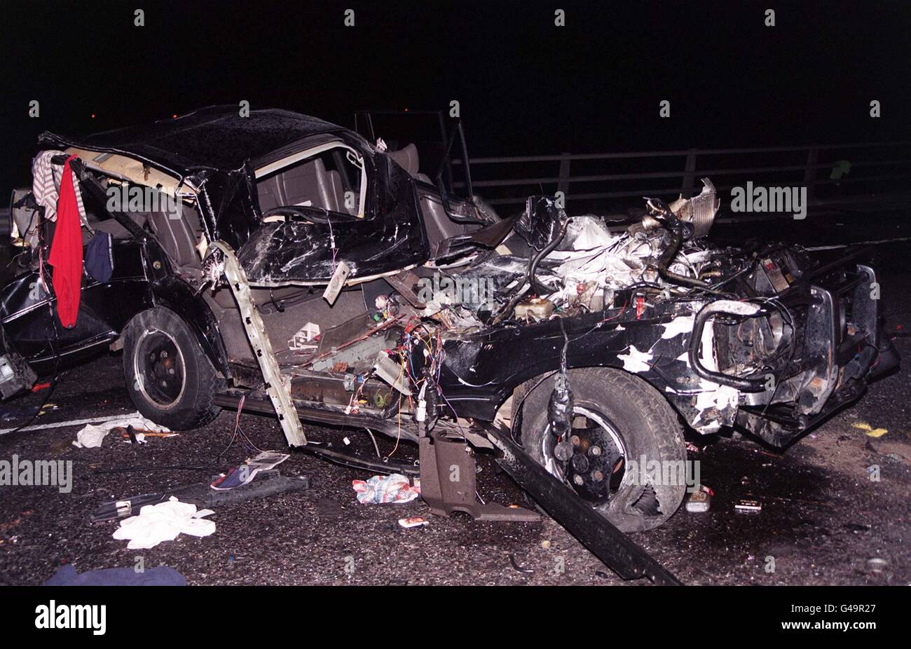 ACCIDENT M20 wreckage Stock Photo - Alamy
