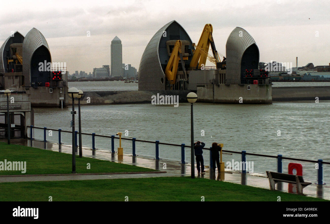 RIVER THAMES BARRIER Stock Photo - Alamy