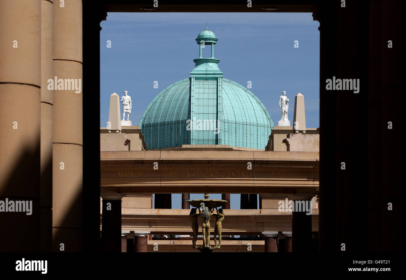 General view of Barton Square at the Trafford Centre in Manchester ...
