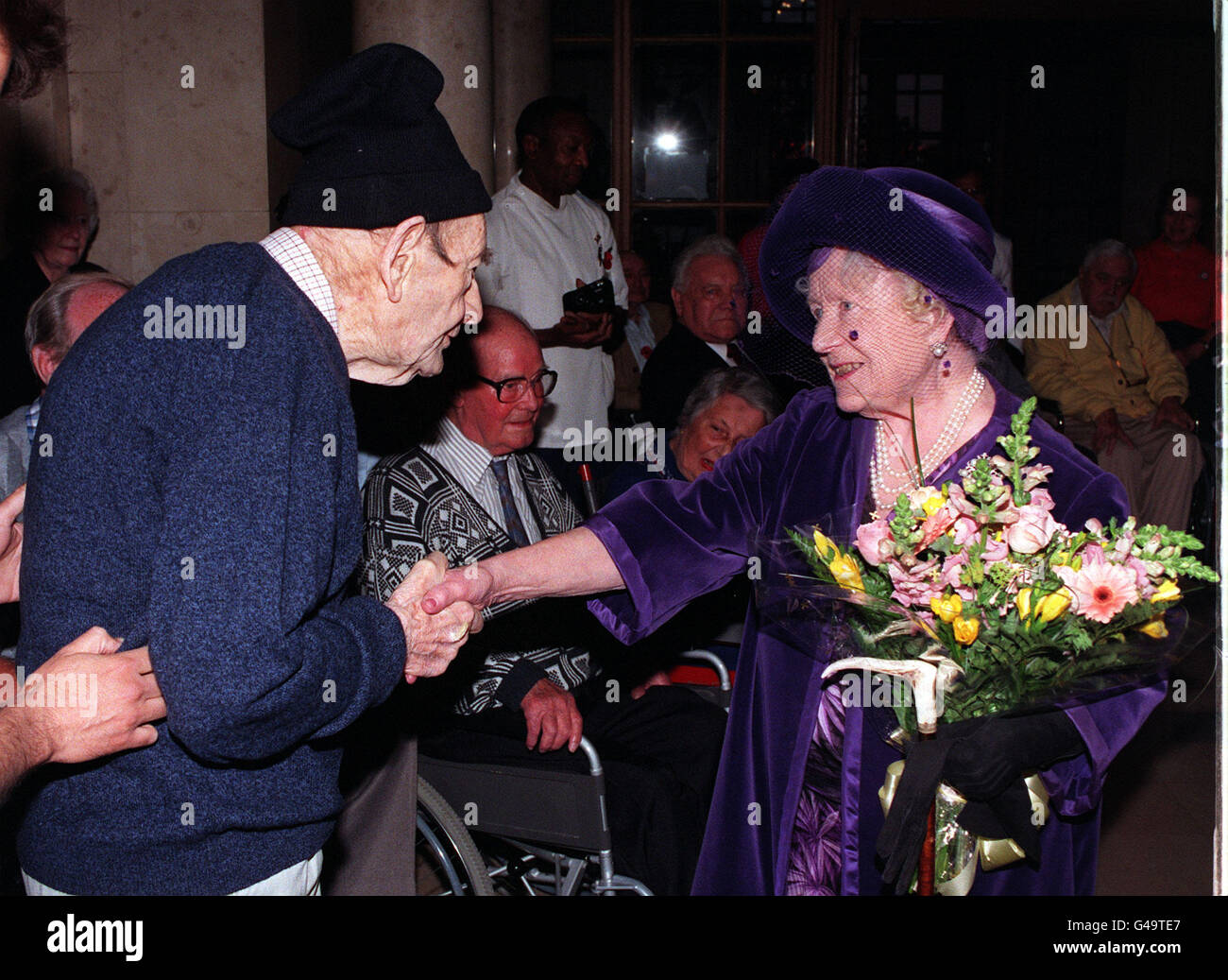 During her visit to the royal star and garter home hi-res stock ...