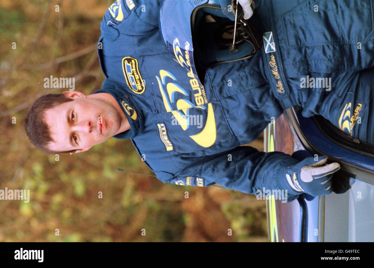 Colin mcrae with his subaru at great tew hi-res stock photography and ...