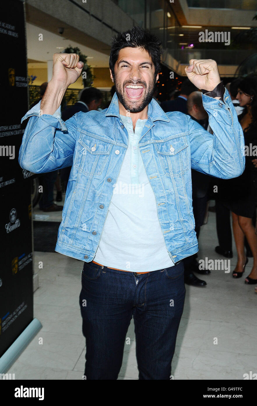 Kayvan Novak, from Fonejacker, arrives at the BAFTA Television Awards ...