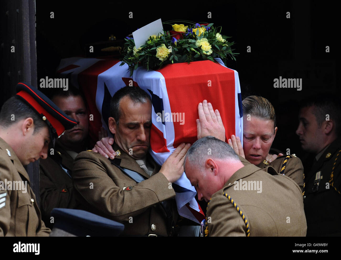 Captain Lisa Jade Head funeral Stock Photo - Alamy