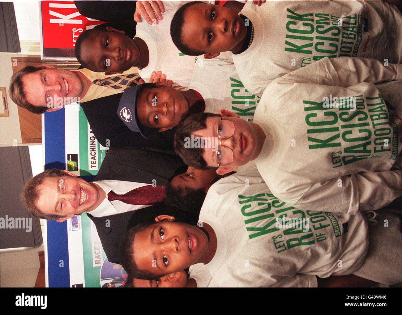 Lets kick racism out football hi-res stock photography and images - Alamy