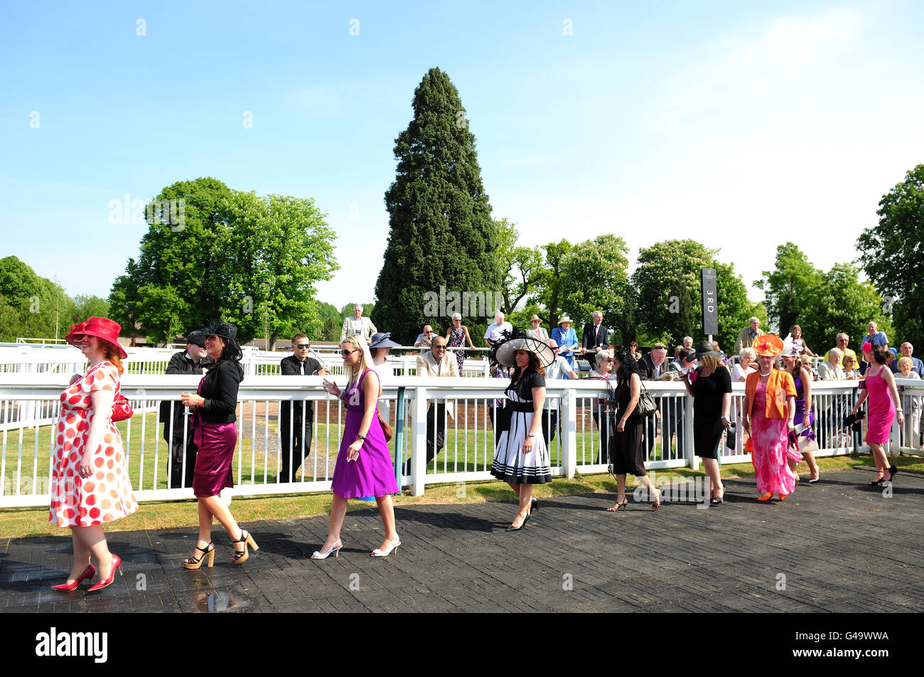 Contestants in the "Best Dressed Lady" competition parade Stock Photo ...