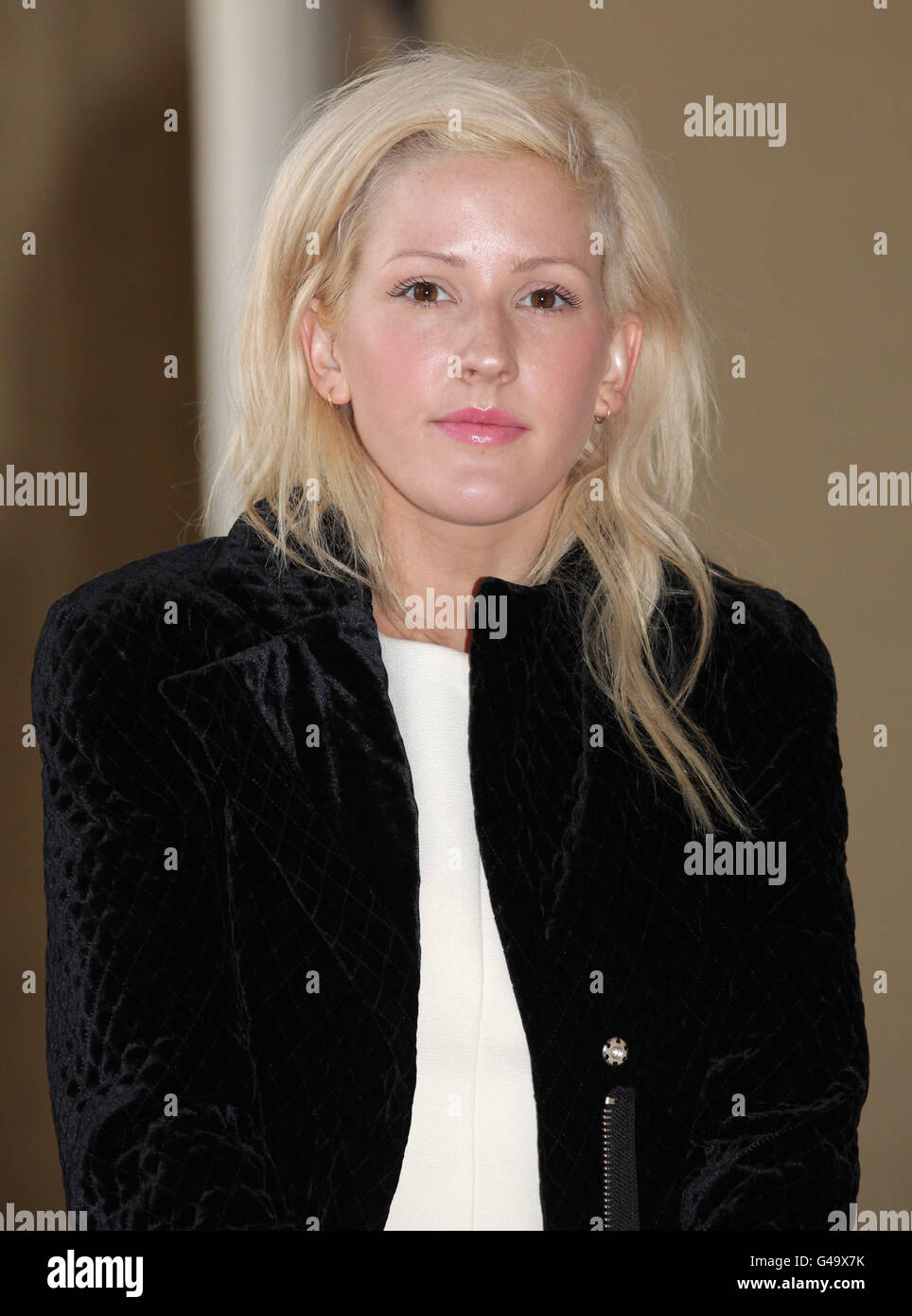 Singer Ellie Goulding arrives at a reception to celebrate young people ...