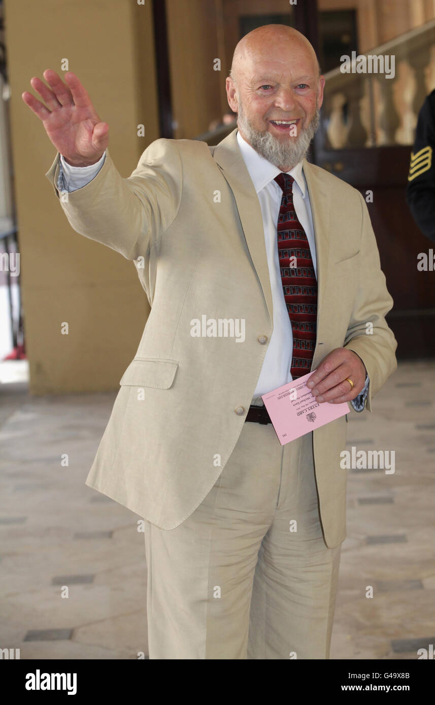 Michael Eavis arrives at a reception to celebrate young people in the ...