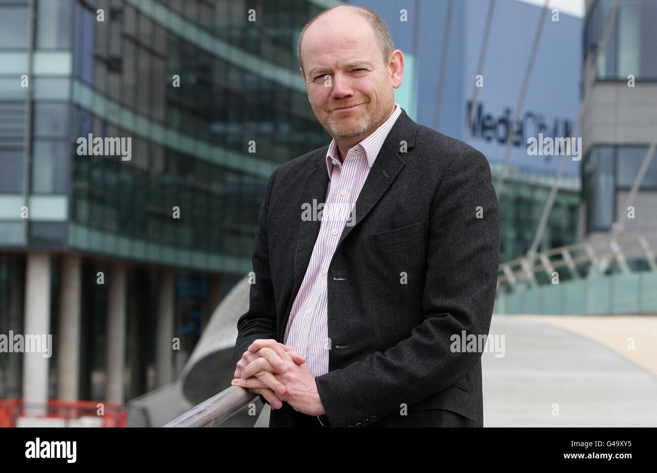 BBC Director General Mark Thompson during a tour of the new BBC ...