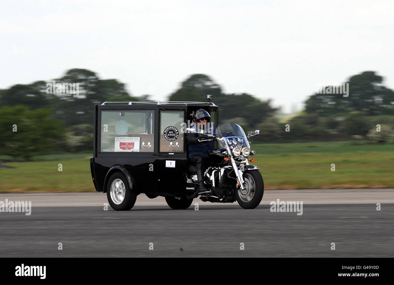 World's fastest motorcycle hearse Stock Photo - Alamy