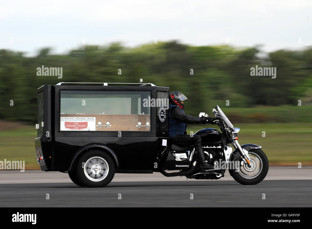 World's fastest motorcycle hearse Stock Photo - Alamy