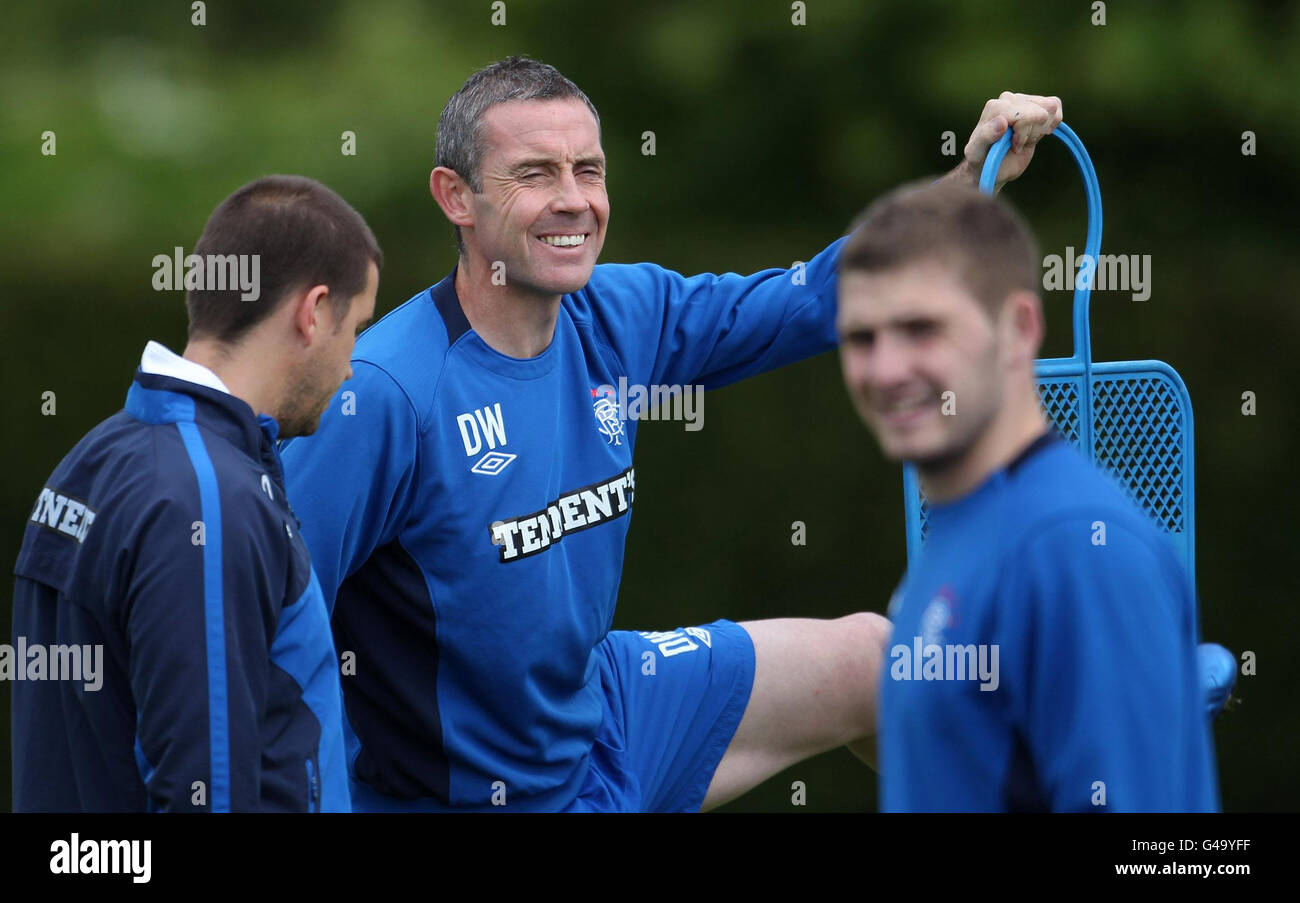 Soccer - Rangers Training Session - Murray Park. Rangers' David Weir ...