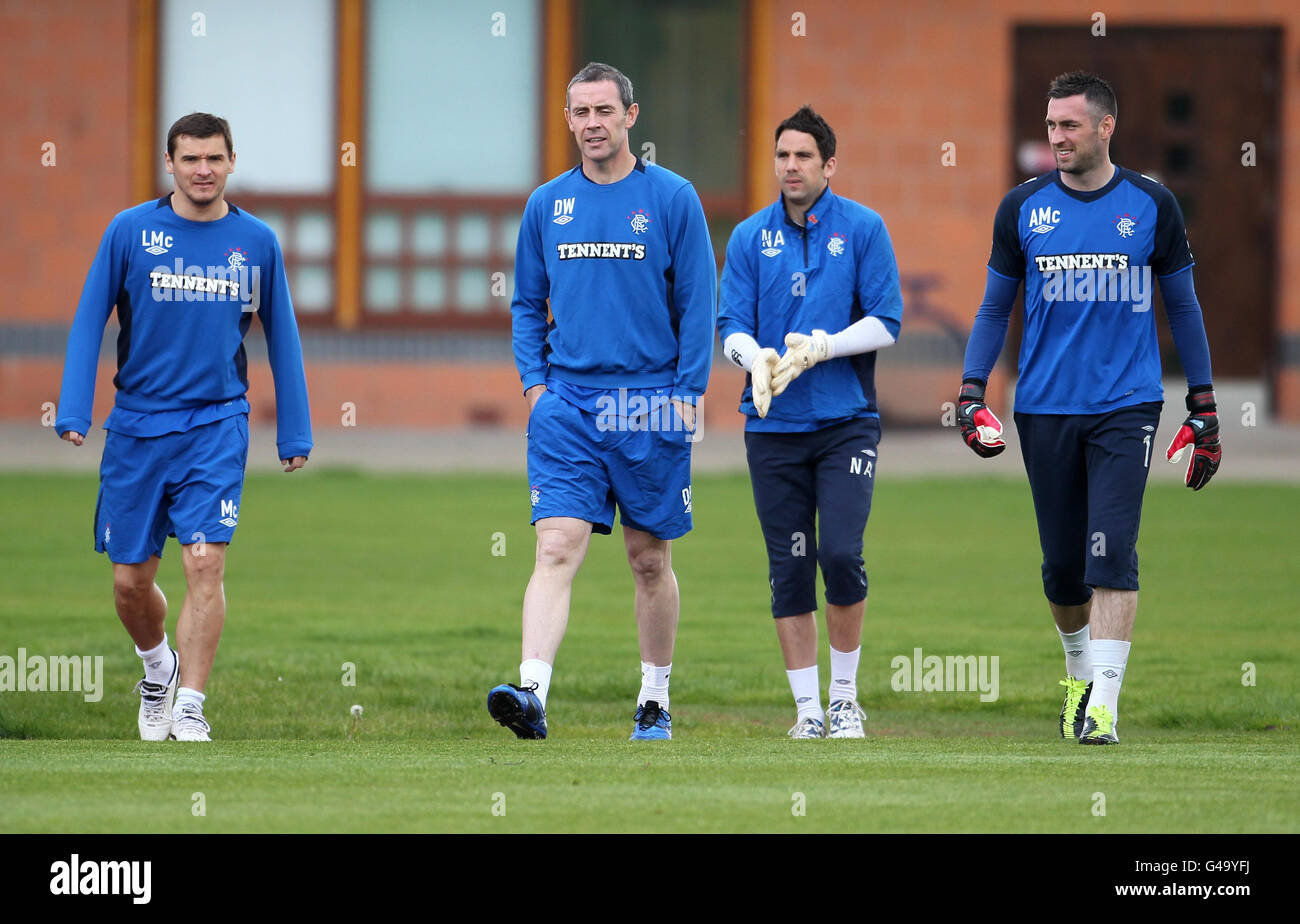 Rangers' (from Left) Lee McCulloch, David Weir, Neil Alexander and ...