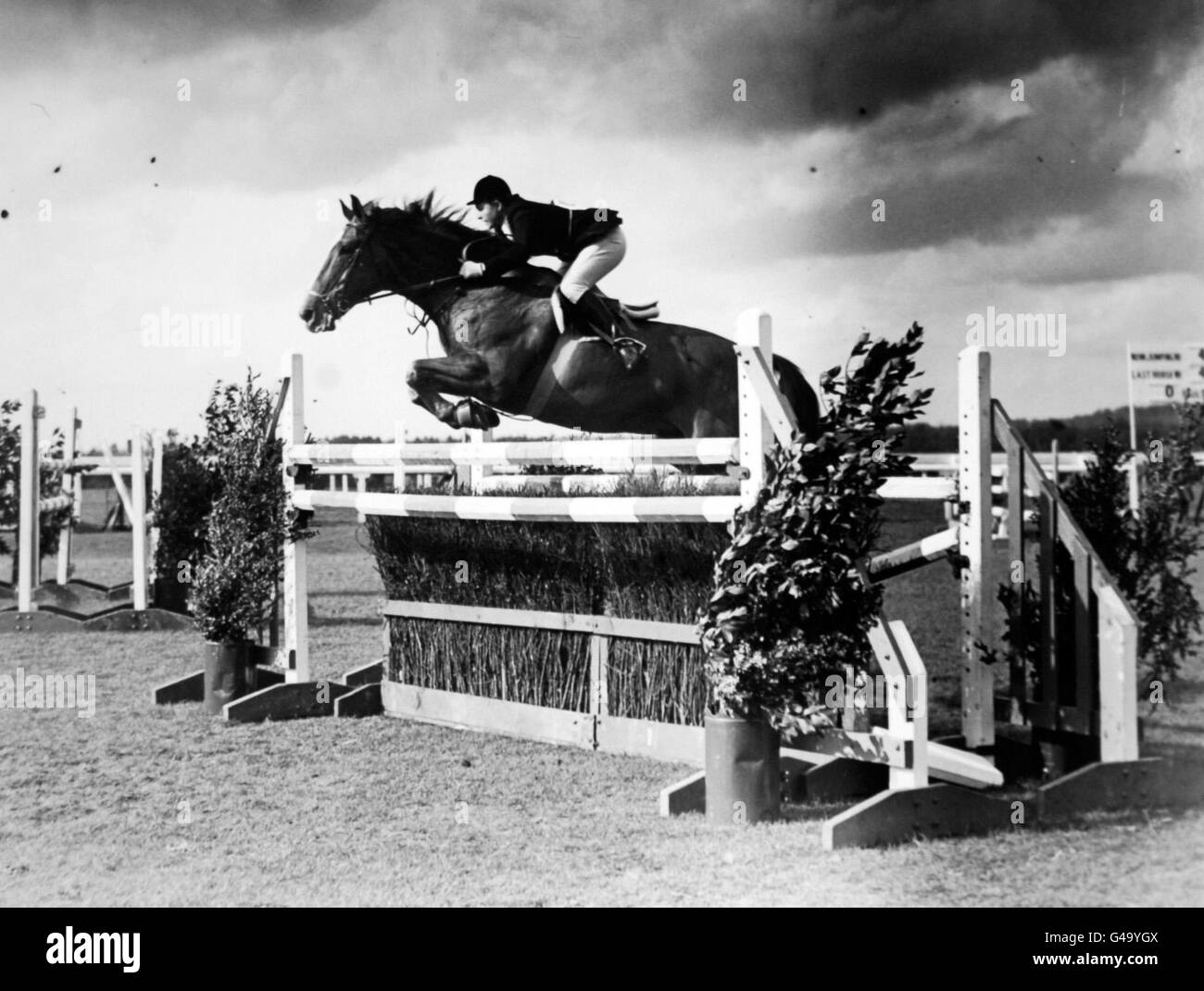 Equestrian - Ascot Jumping Show - Ascot Racecourse. Pat Smythe on ...