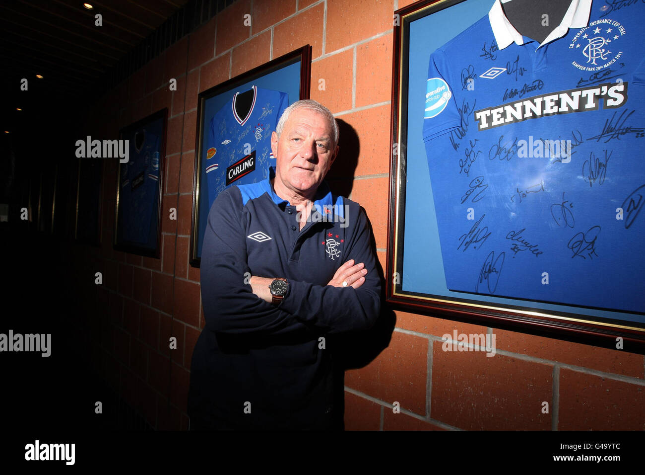 Soccer - Rangers Training Session - Murray Park. Rangers' Walter Smith ...