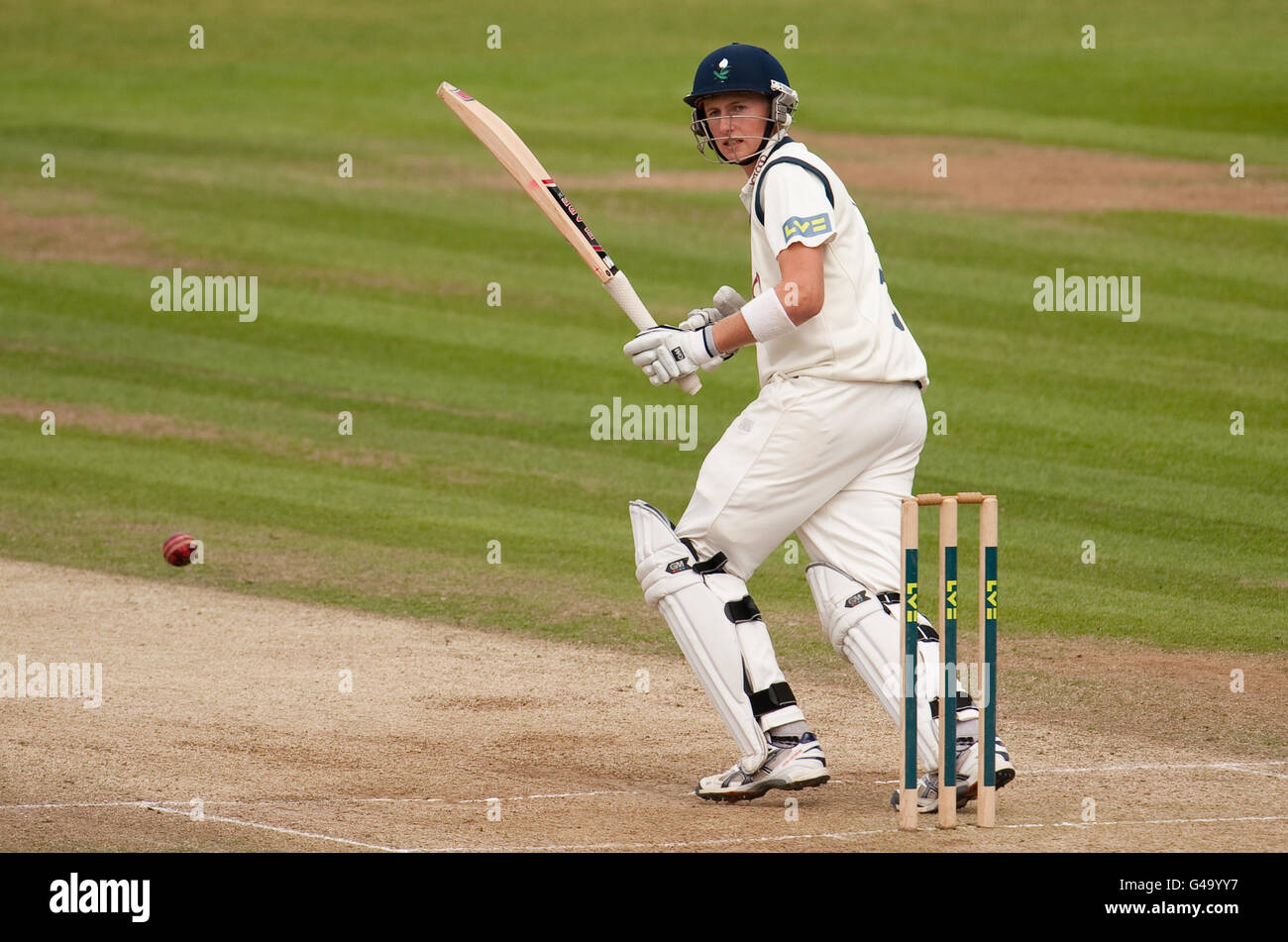 Yorkshire's Joe Root bats during the LV County Championship, Division ...
