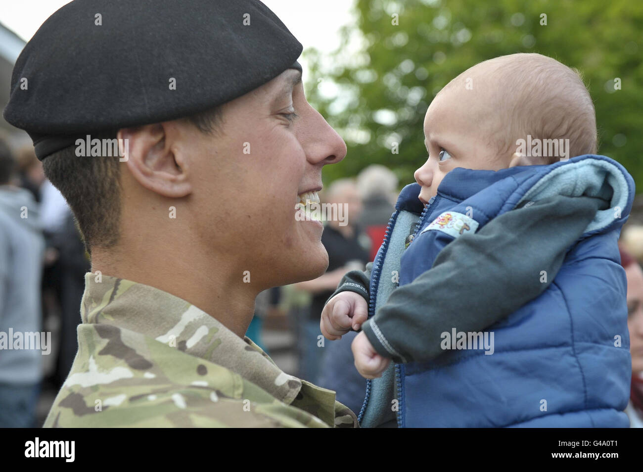 Lance corporal sean connolly liverpool plays new baby jack sean hi-res ...