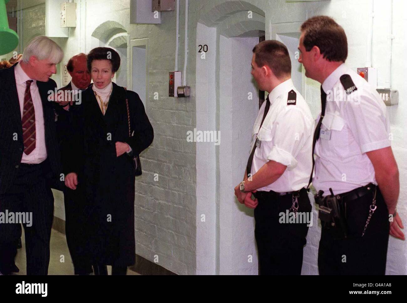 The princess royal with barlinnie prison governor roger houchin hi-res ...