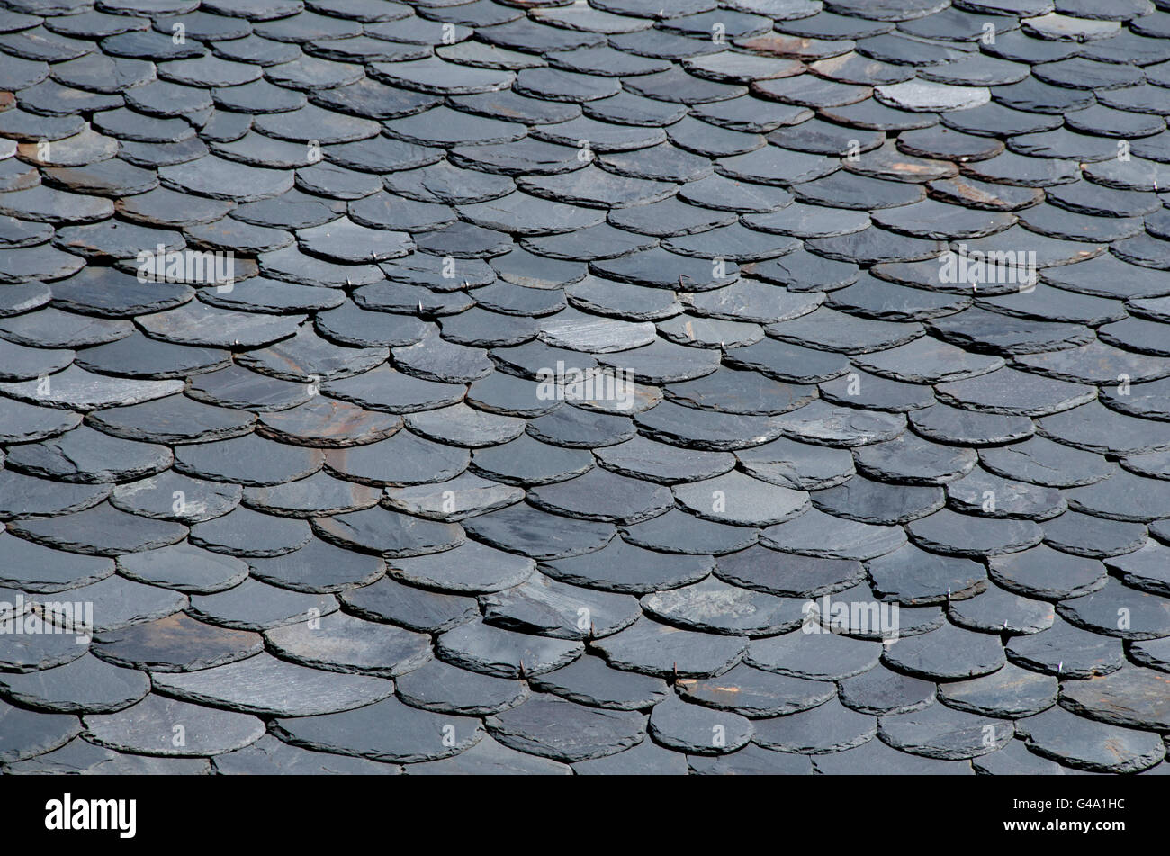 Slate roof, region of Sancy, Auvergne, France, Europe Stock Photo - Alamy