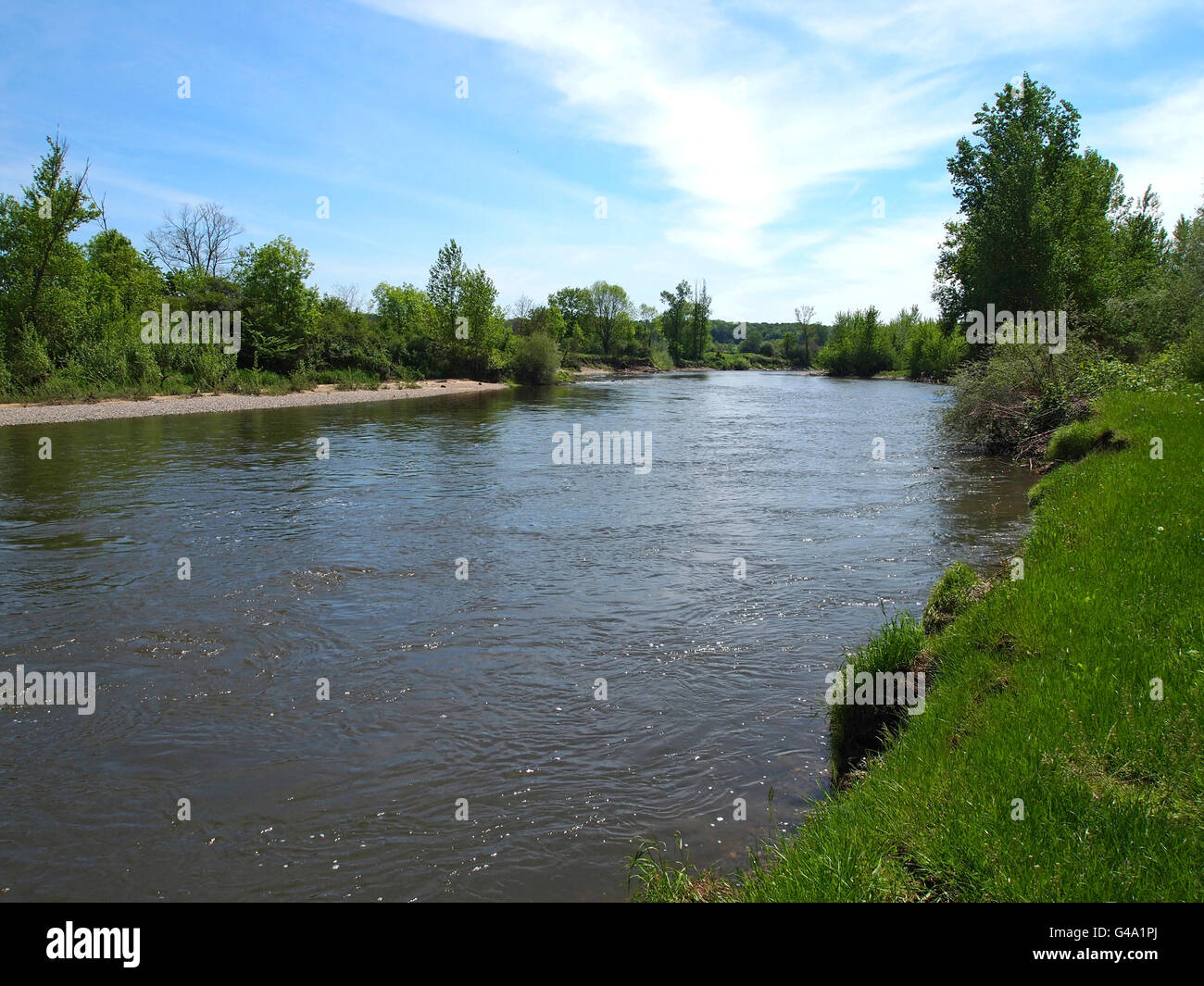 River Allier, Auvergne, France, Europe Stock Photo - Alamy
