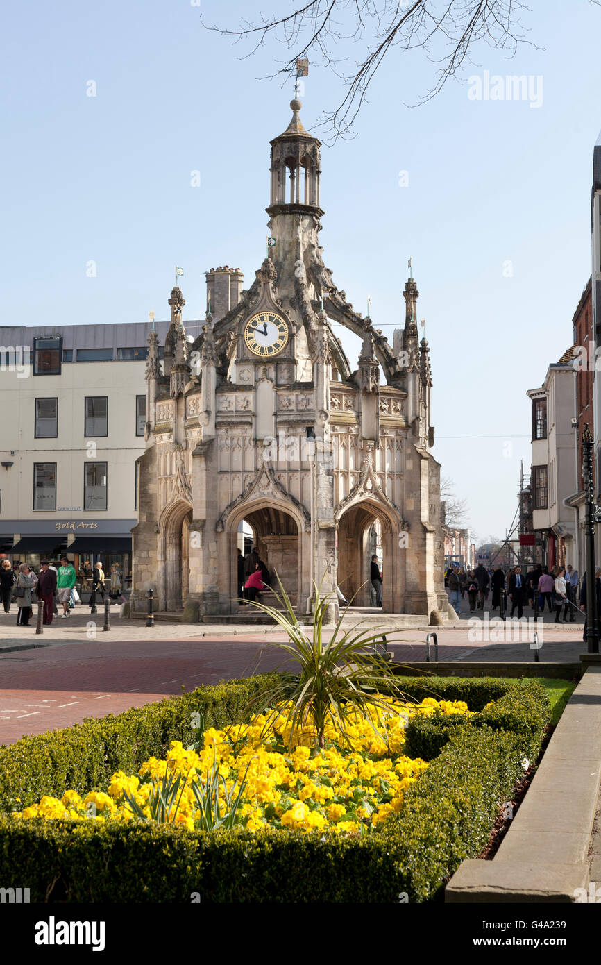 Chichester market cross at the junction of North, South, East and West ...