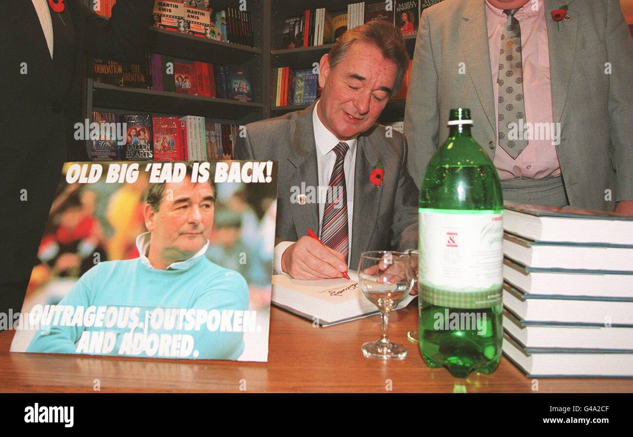 Soccer - Brian Clough. Nottingham Forest manager Brian Clough signs ...