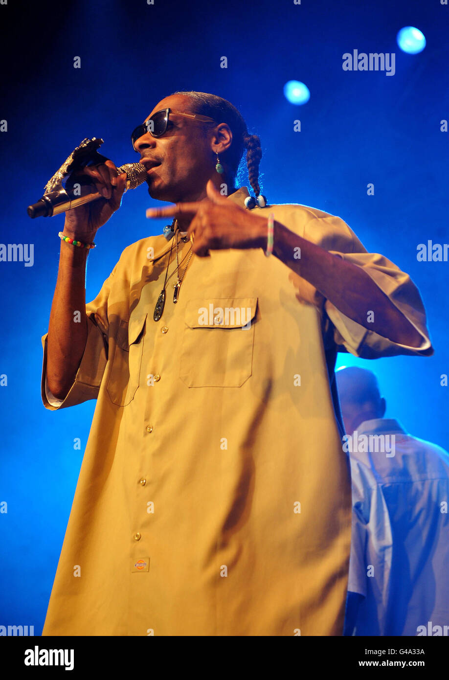 Snoop Dogg in concert - London. Snoop Dogg performs on stage at the HMV ...
