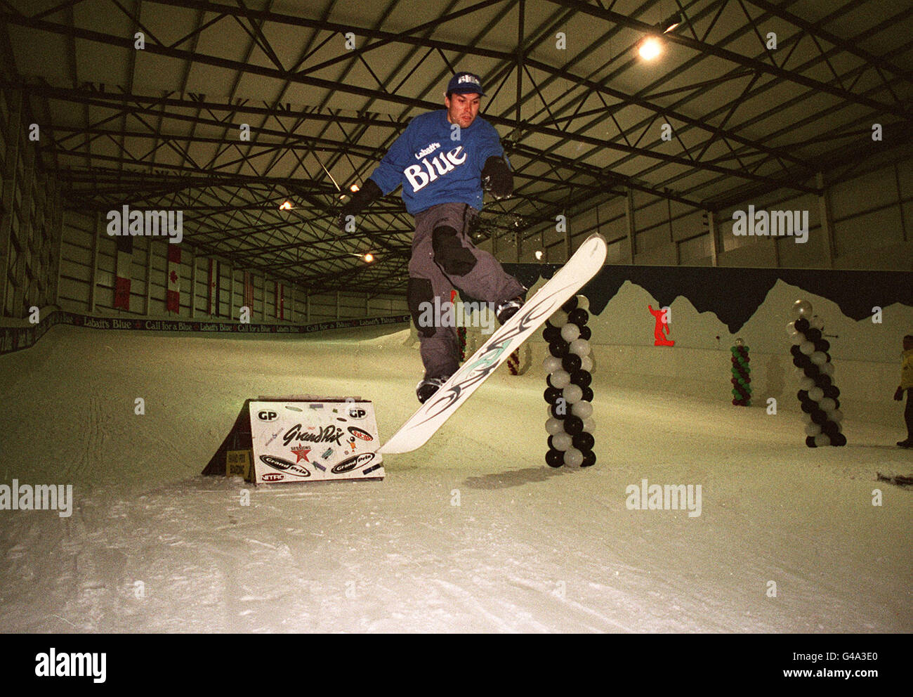 PA NEWS PHOTO 7/4/94 SNOWBOARDER MARK CHESTER TRIES OUT EUROPE'S FIRST ...