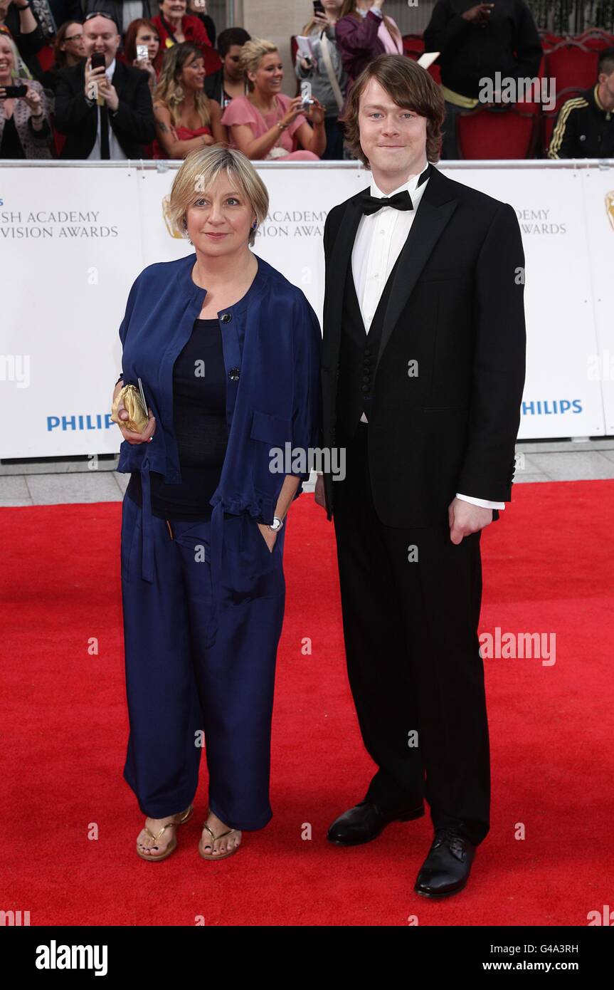 Victoria Wood and Daniel Rigby arriving for the Philips British Academy ...