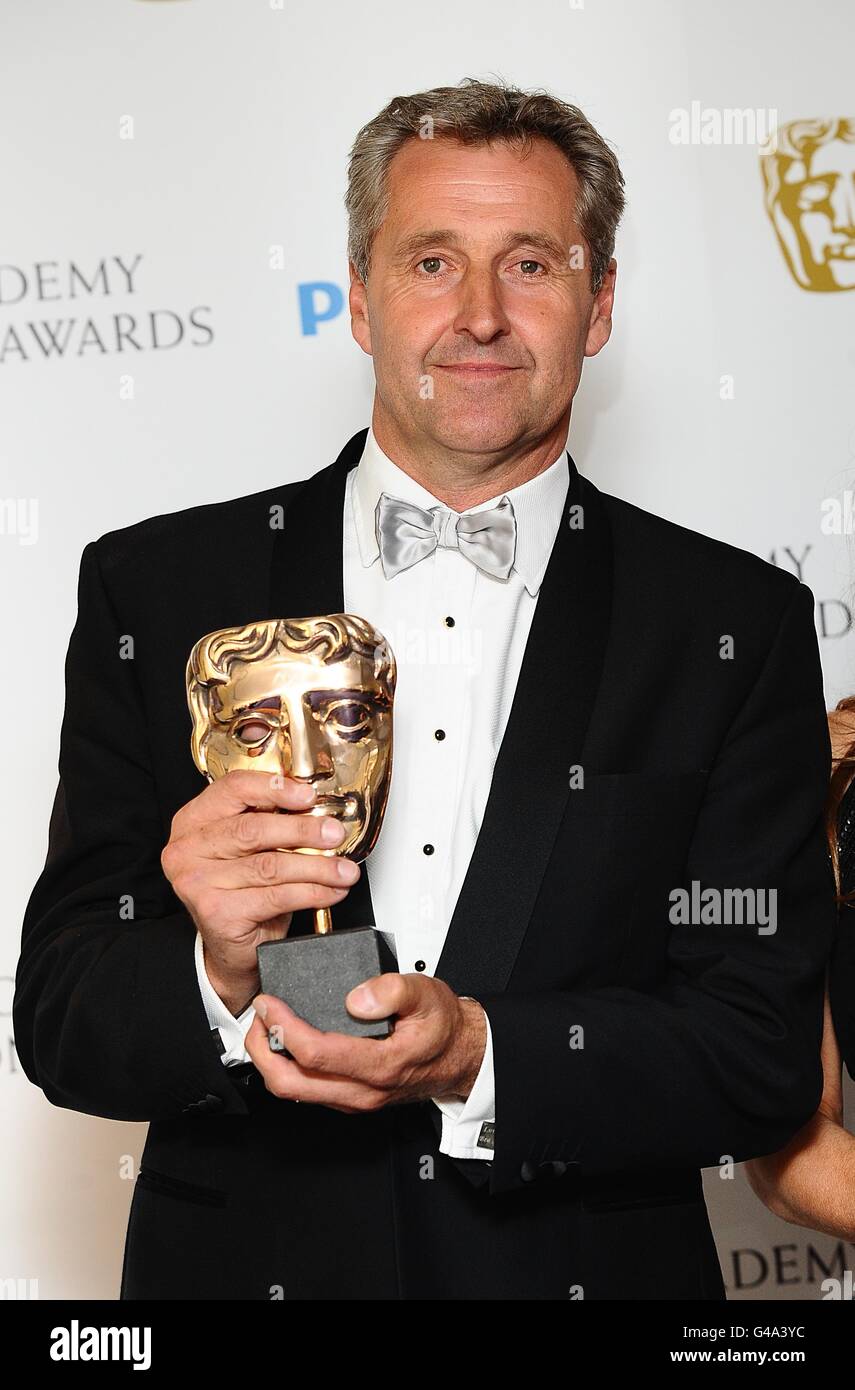 Mark Austin with the News Coverage award at the Philips British Academy ...