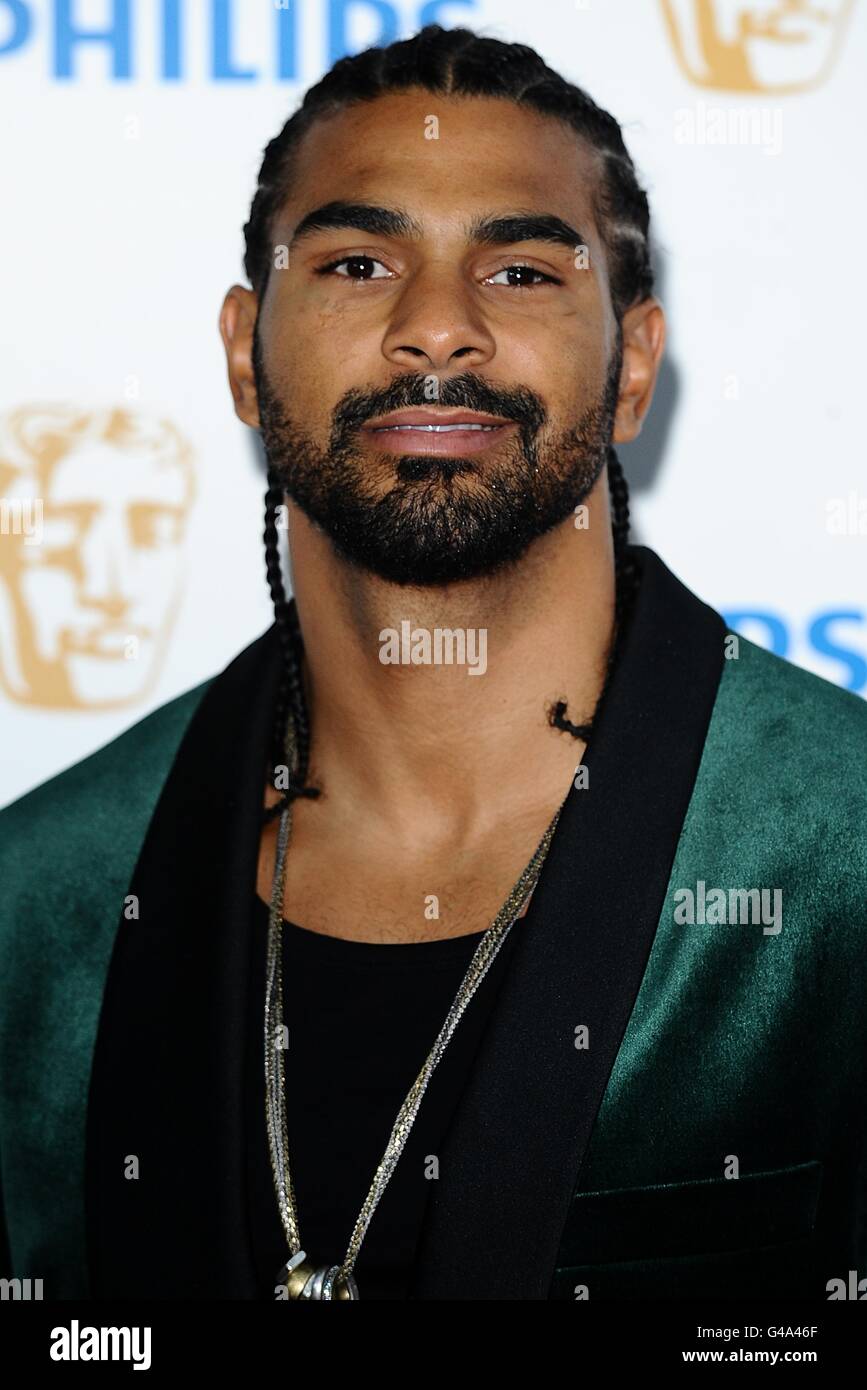 David Haye arriving for the Philips British Academy Television Awards ...