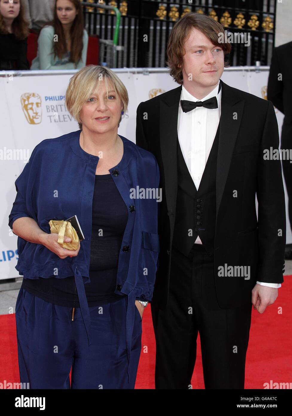 Victoria Wood and Daniel Rigby arriving for the Philips British Academy ...
