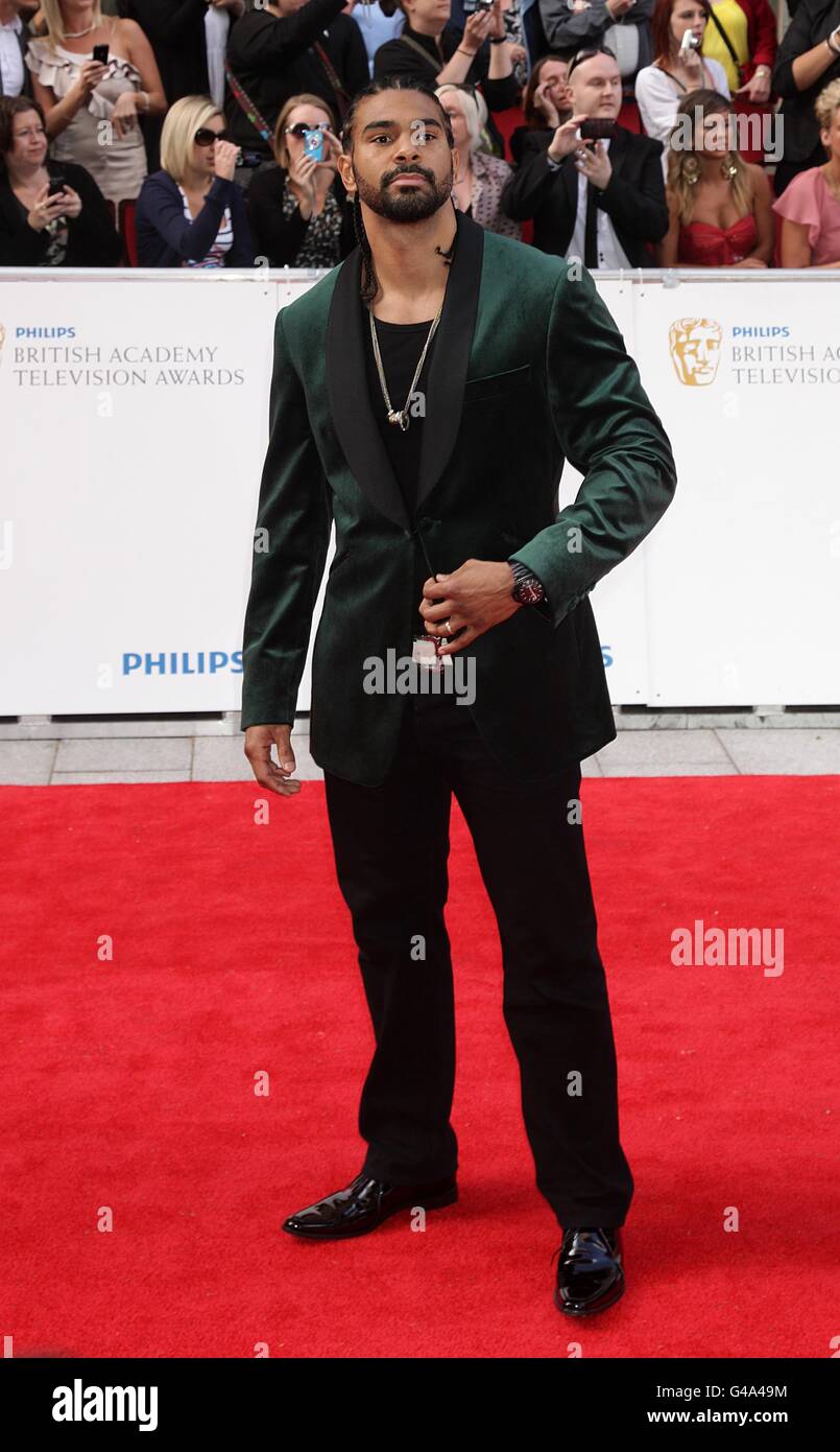 David Haye arriving for the Philips British Academy Television Awards ...