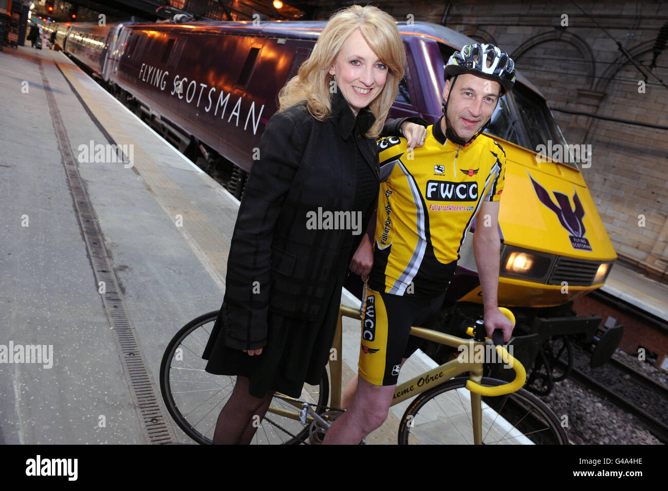 Flying Scotsman' express train service to London Stock Photo - Alamy