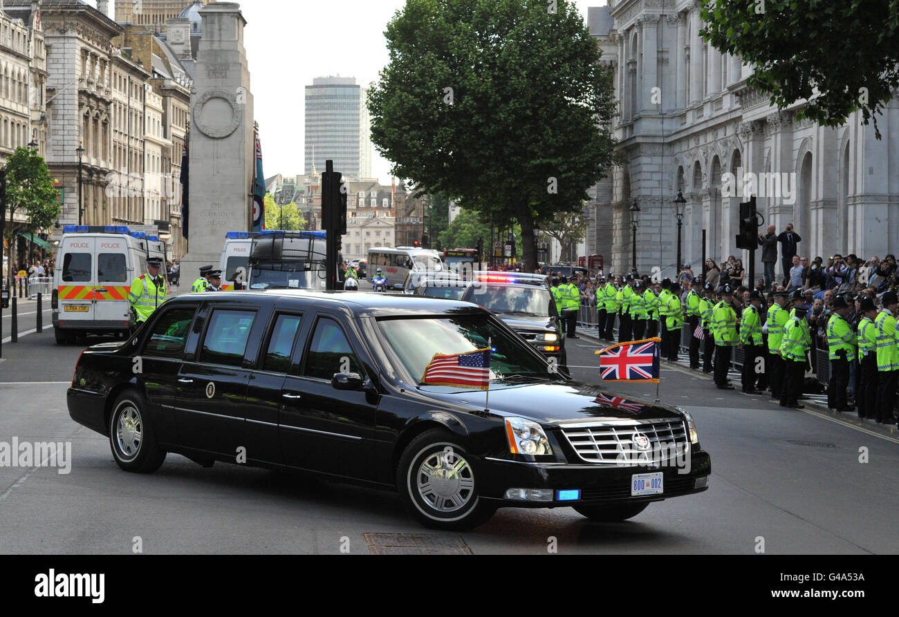 President Obama state visit to UK- Day One Stock Photo - Alamy