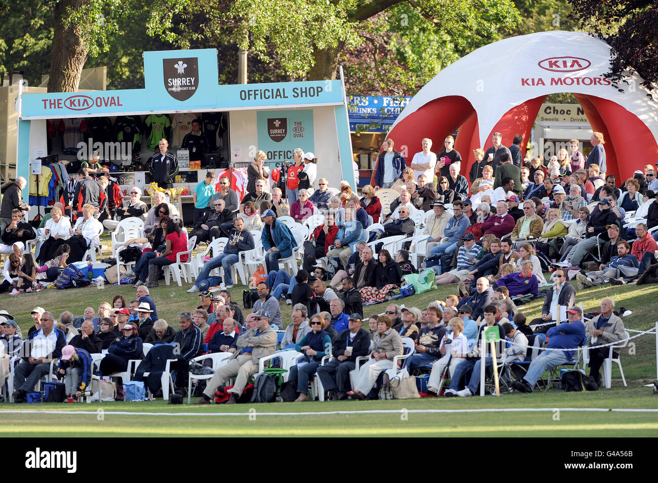 Fans watch the action at whitgift school hi-res stock photography and ...