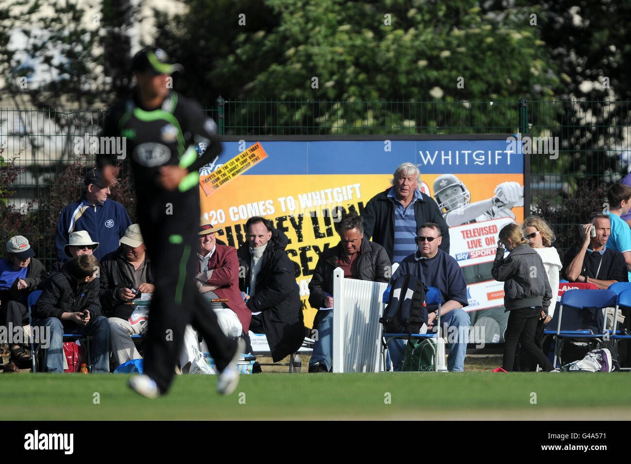Fans watch the action at whitgift school hi-res stock photography and ...