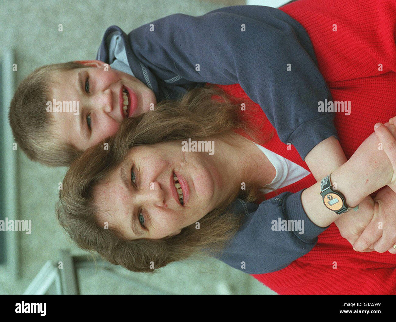 Paul Anderson, 10, with his mother Mandy Anderson from Saltash ...