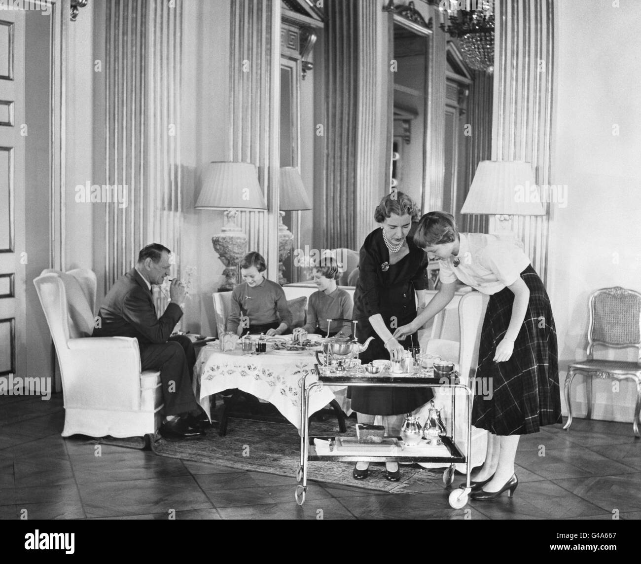 Royal palace residence danish Black and White Stock Photos & Images - Alamy