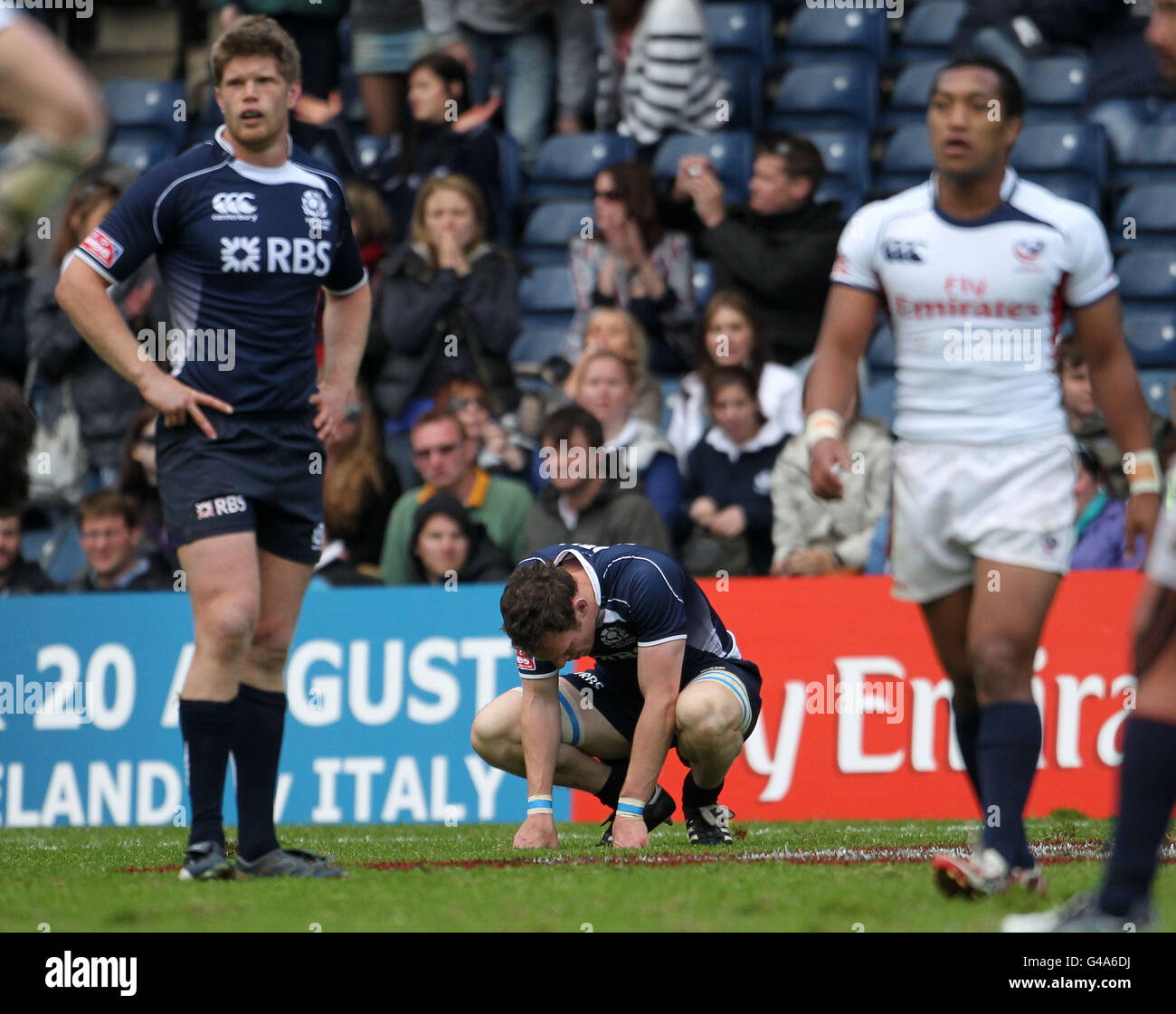 Scotland's Scott Riddell reacts after failing to qualify for the Cup ...